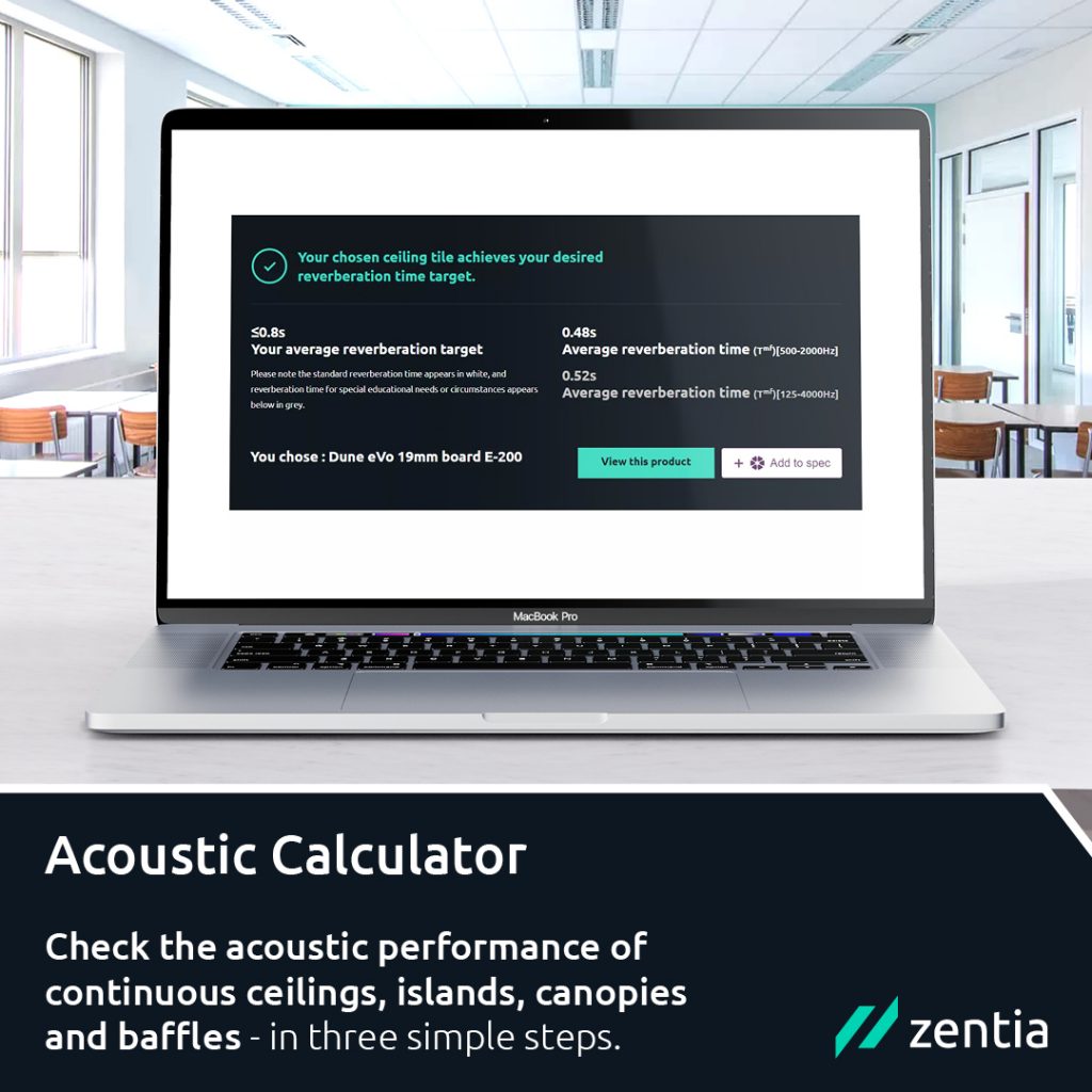 Ceilings manufacturer Zentia launches acoustic calculator