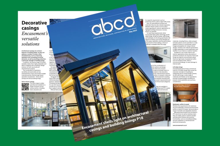 ABC&D May features Encasement on its cover - Buildingtalk