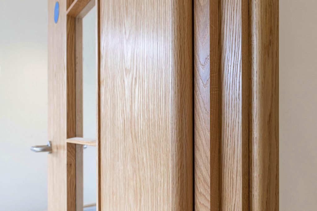 Seamless Ahmarra Integral Finger Protection for Fire Doors