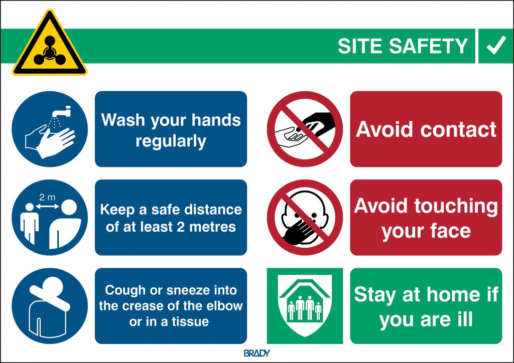 Free Brady facility signs to help stop COVID-19 | Buildingtalk ...