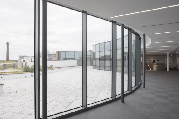 WICONA window system frames historic skyline at Hiscox building
