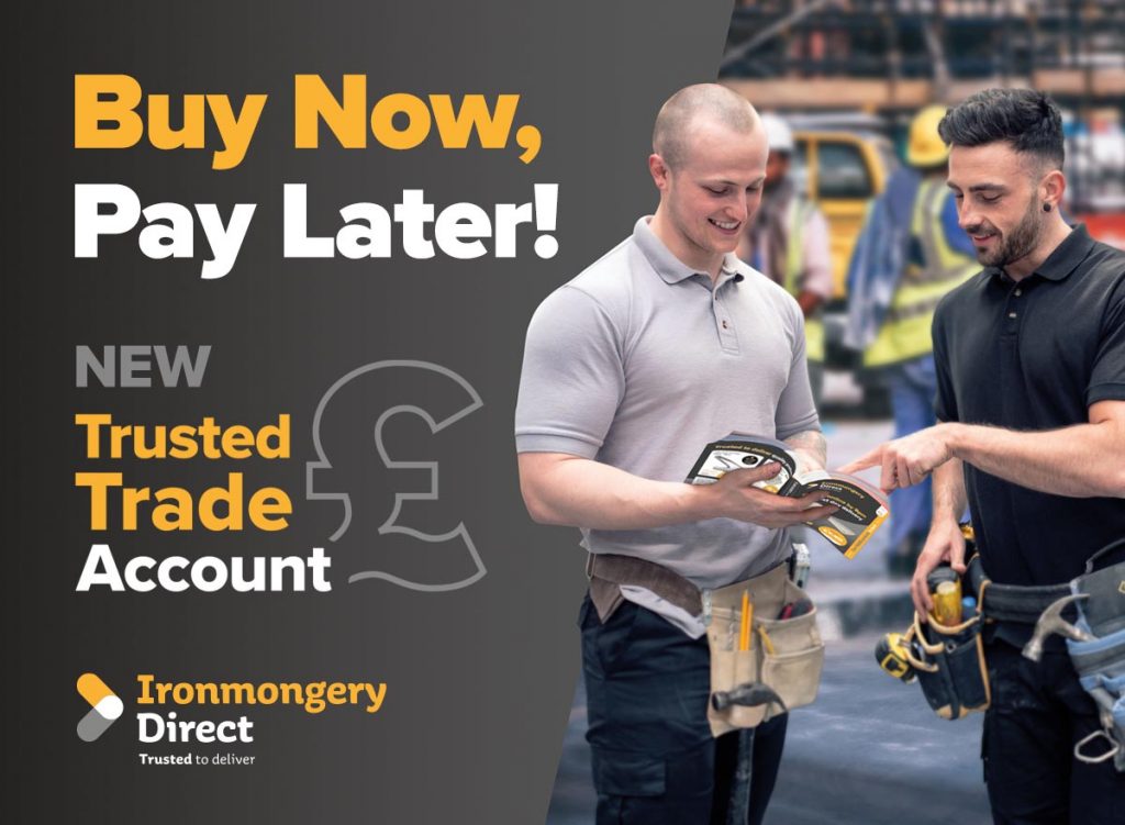 IronmongeryDirect introduces new Trusted Trade Account - Buildingtalk