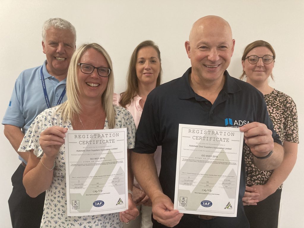 ADSA Celebrates Dual ISO Accreditation Achievement - Buildingtalk