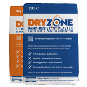 Dryzone Damp-Resistant Plaster offers salt migration control ...