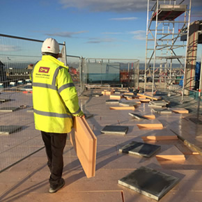 Roofing system benefits from Sundolitt XPS installation