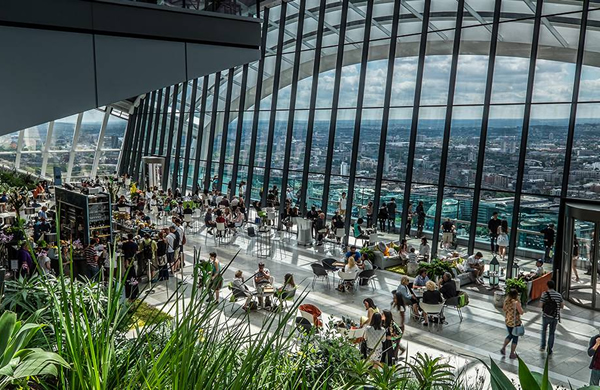 Sky Garden view across an ever-changing London skyline - Buildingtalk